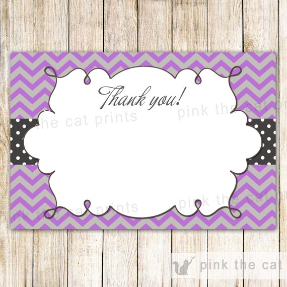 Printable Chevron Birthday Card