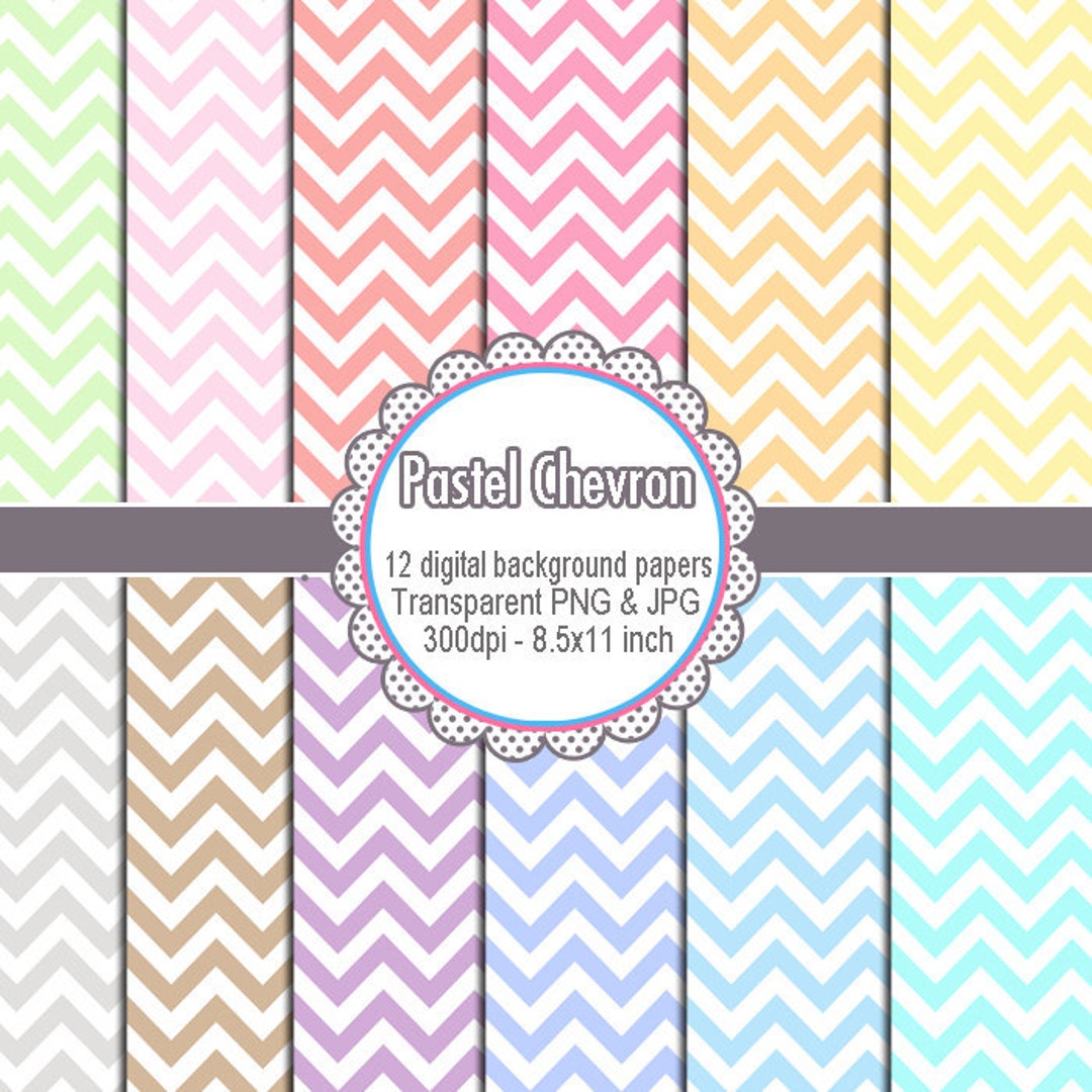 Chevron Clipart - Pastel Colors Zigzag Printable Hobby Paper Graphic ...