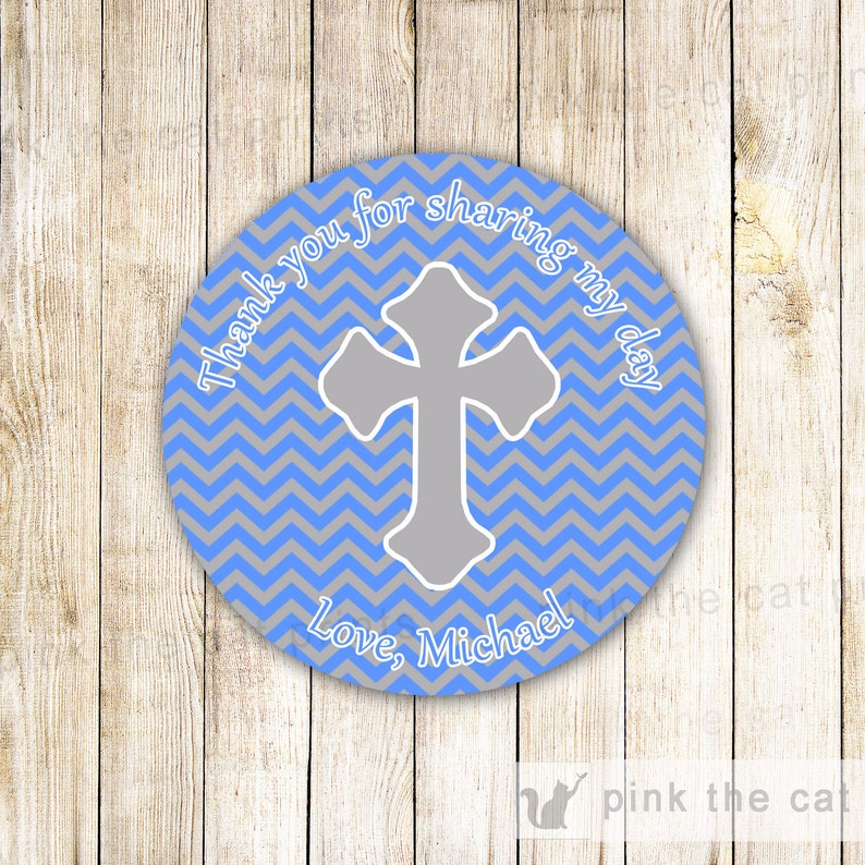 Boy Christening Labels - Boy Communion Tags - Boy Baptism Favor ...