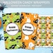 Halloween Candy Wrapper Template, Printable Halloween Favor Labels ...