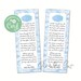 Blue Pumpkin Bookmarks Baby Shower Favors, Fall Baby Shower Bookmarks ...