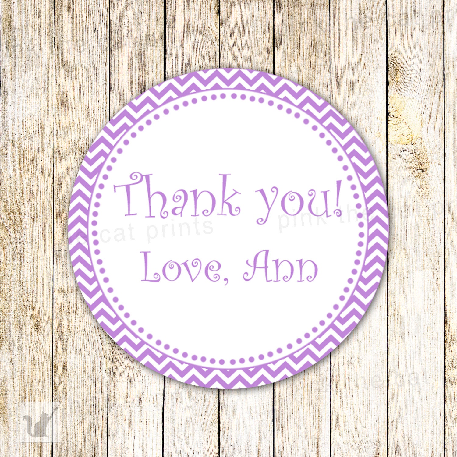 Chevron Label Party Gift Favor Tags Printable Personalized - Etsy