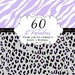 Adult Birthday Candy Bar Wrapper Any Age, Black Lavender Animal Print ...