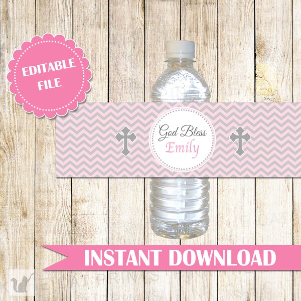 Chevron Water Bottle Labels - Etsy