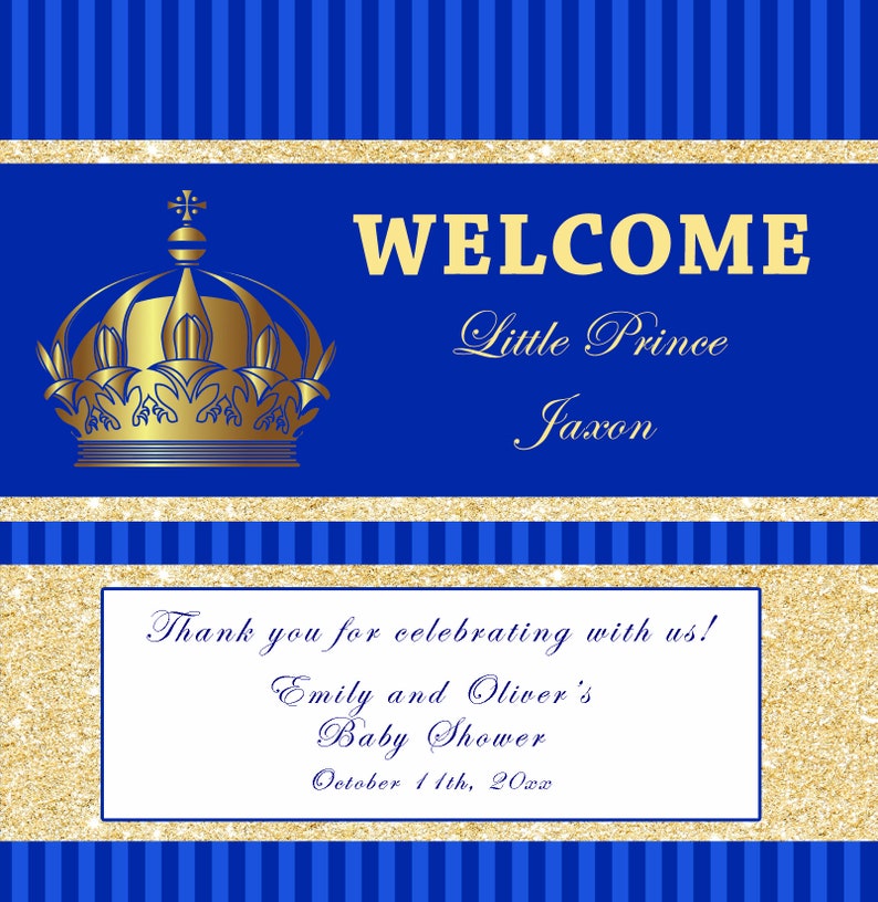Prince Baby Shower Candy Bar Wrapper Prince Birthday Candy - Etsy
