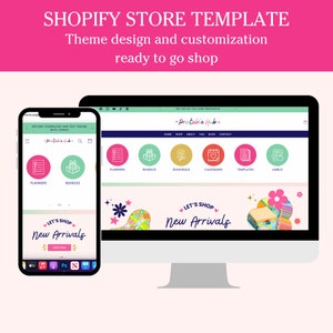 Bright Colors Printables Store, Planners Shopify Theme Customization ...