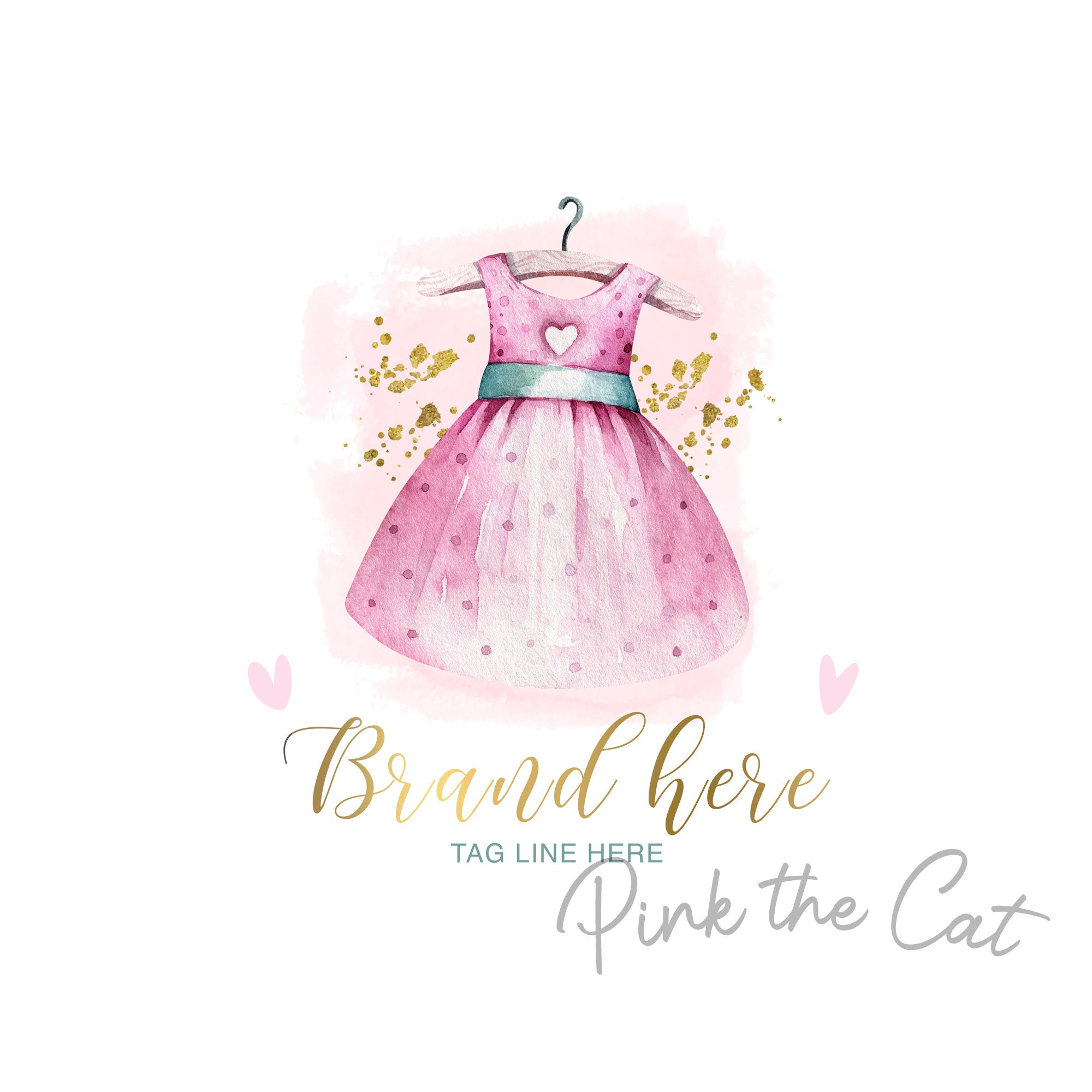 Girl Dress Logo for Your Etsy Shop Website Girl Dresses or - Etsy UK