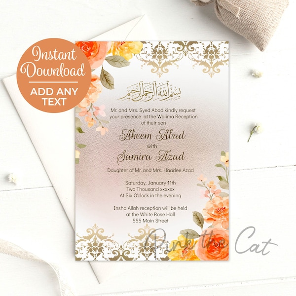 Walima Invitation Cards - Etsy