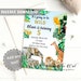 Jungle Invitation, Safari Invitation, Zoo Birthday Invitation, Safari ...