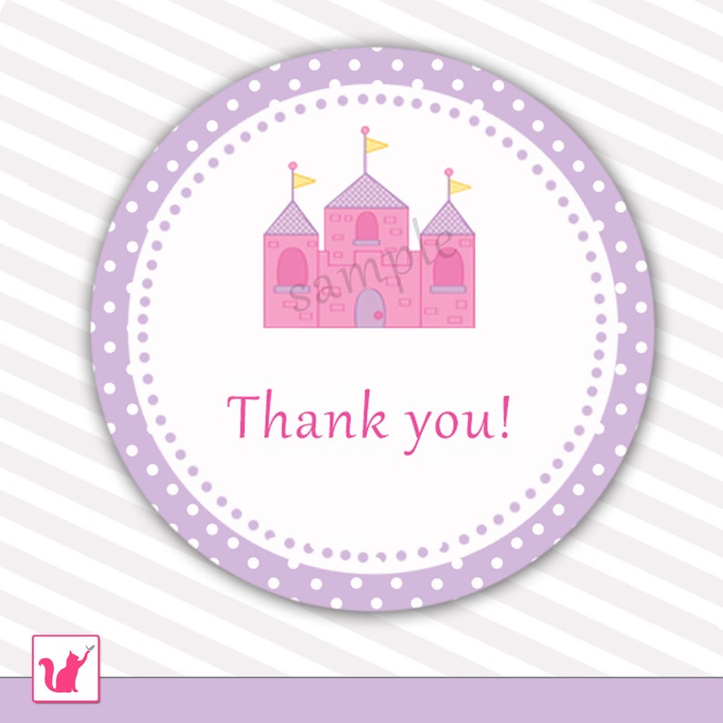 Princess Labels Princess Tags Purple Pink Princess Labels - Etsy