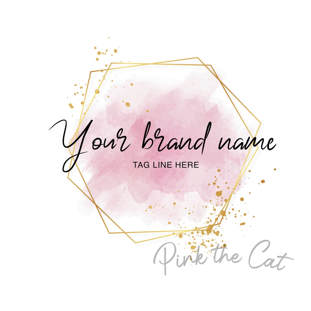 Watercolor Logo for Your Etsy Shop Website Jewerly or Boutique, Beauty ...