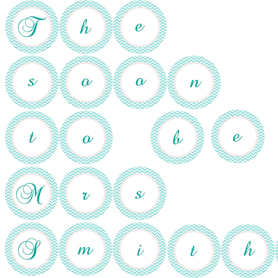 Printable Round Banner DIY Digital File Matching Any Design | Etsy