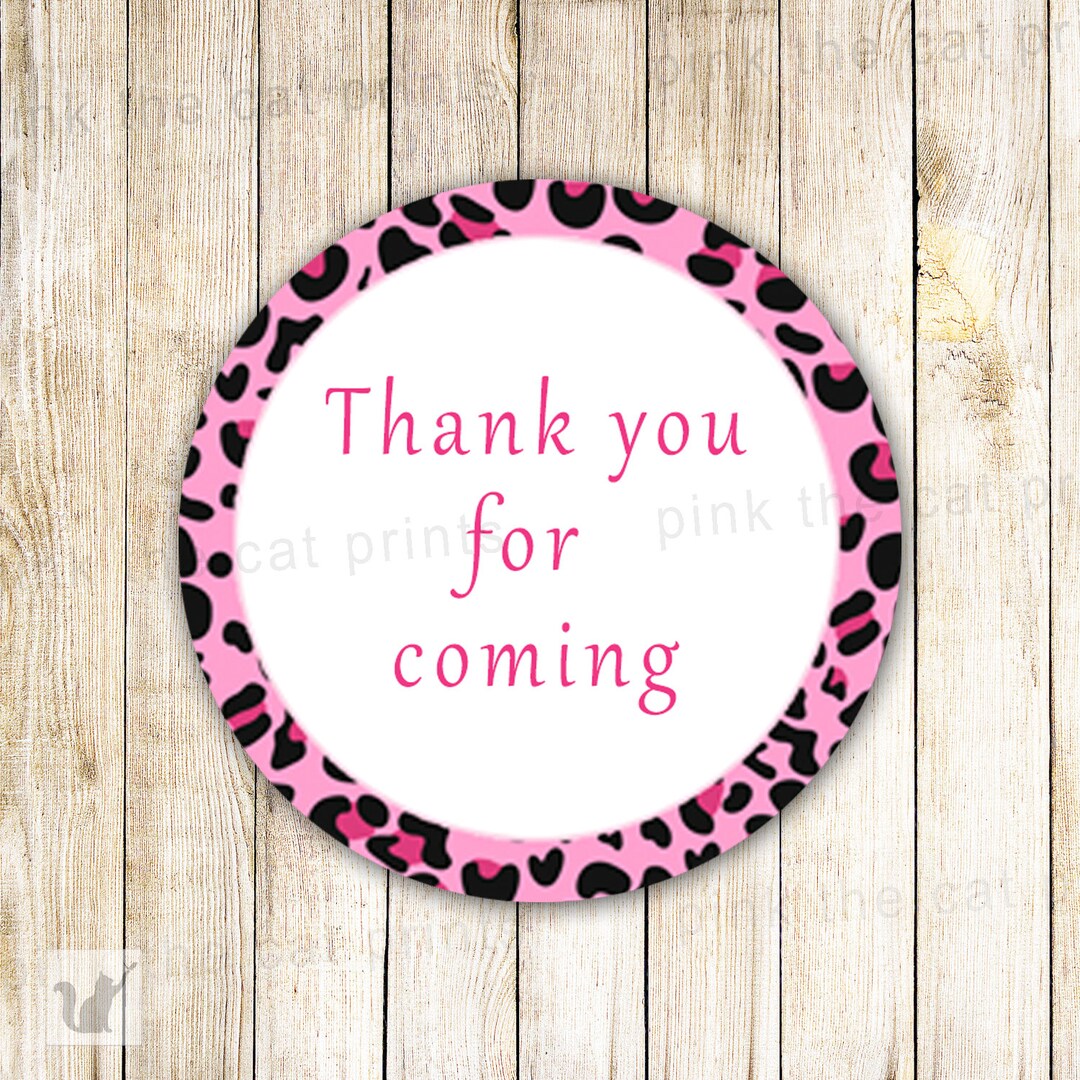 Leopard Favor Labels Gift Tags - Cheetah Label Leopard Label Cheetah ...