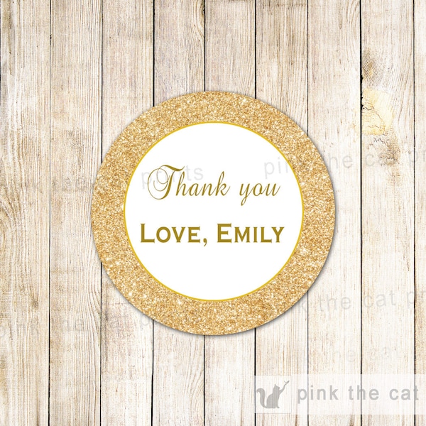 Glitter Labels - Etsy