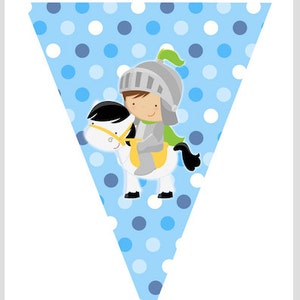 Knight Dragon Flag Banner - Knight Birthday Banner Party Decoration ...