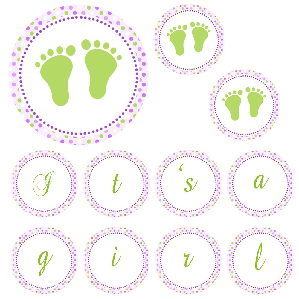 Printable Round Banner DIY Digital File - Matching Any Design in the ...