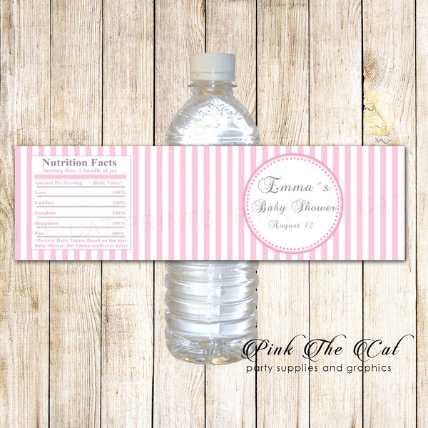 Striped Water Bottle - Etsy