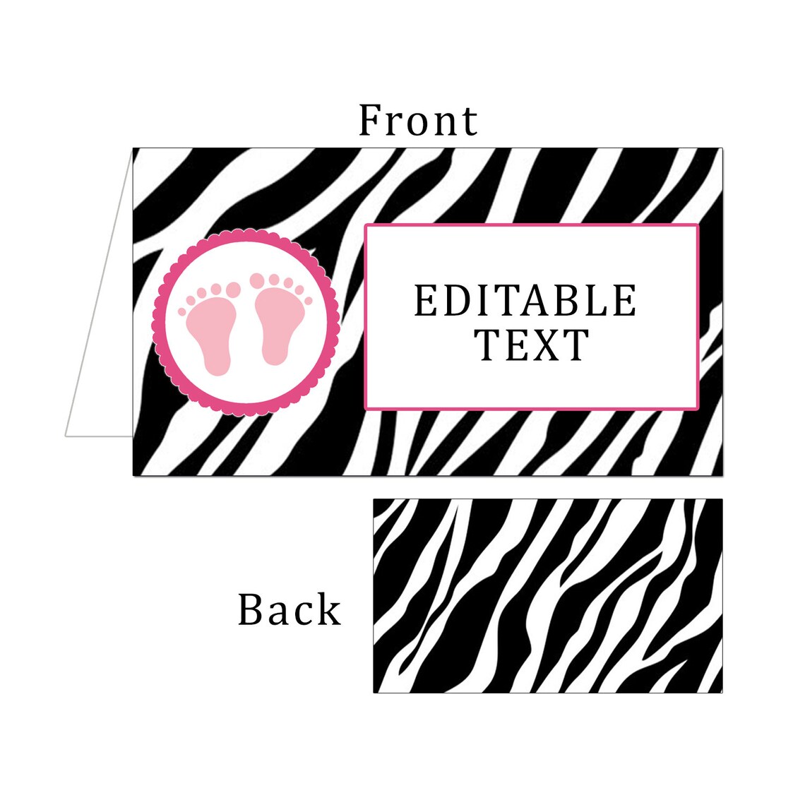 Printable Place Cards DIY Digital File - Matching Any Design in the ...