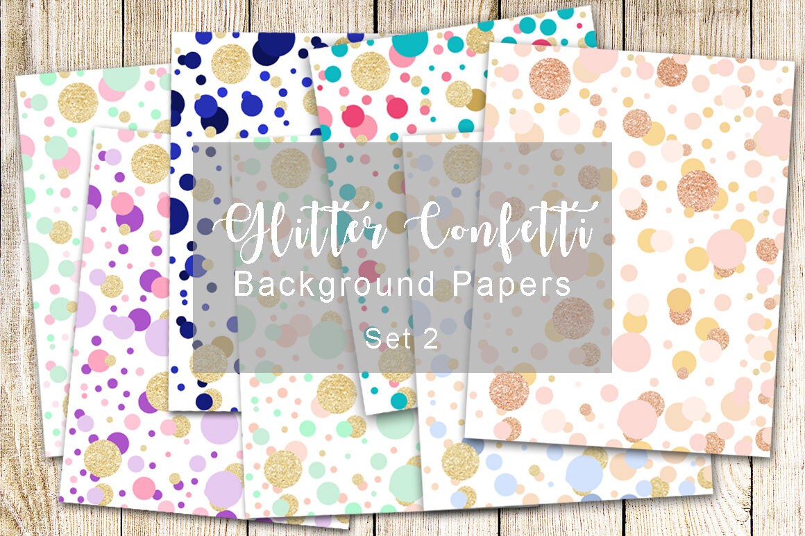 7 Glitter Confetti Metallic Background Paper Wallpaper Pink Mint Peach ...