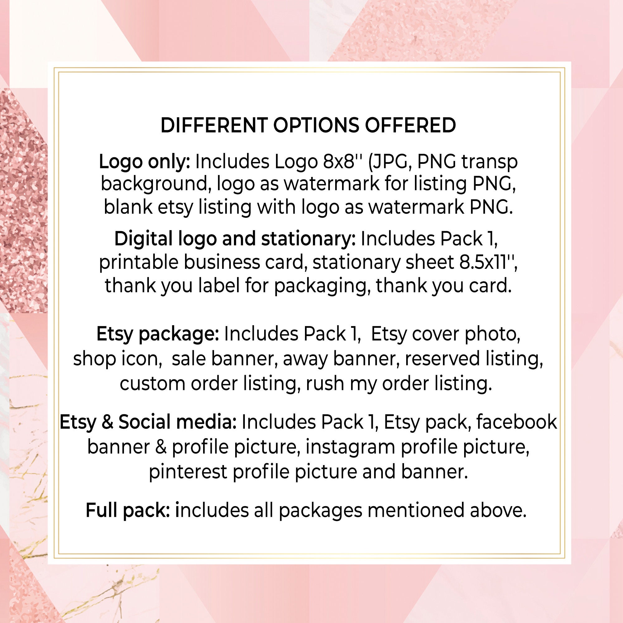 Monogram logo png for your etsy shop or any website or | Etsy