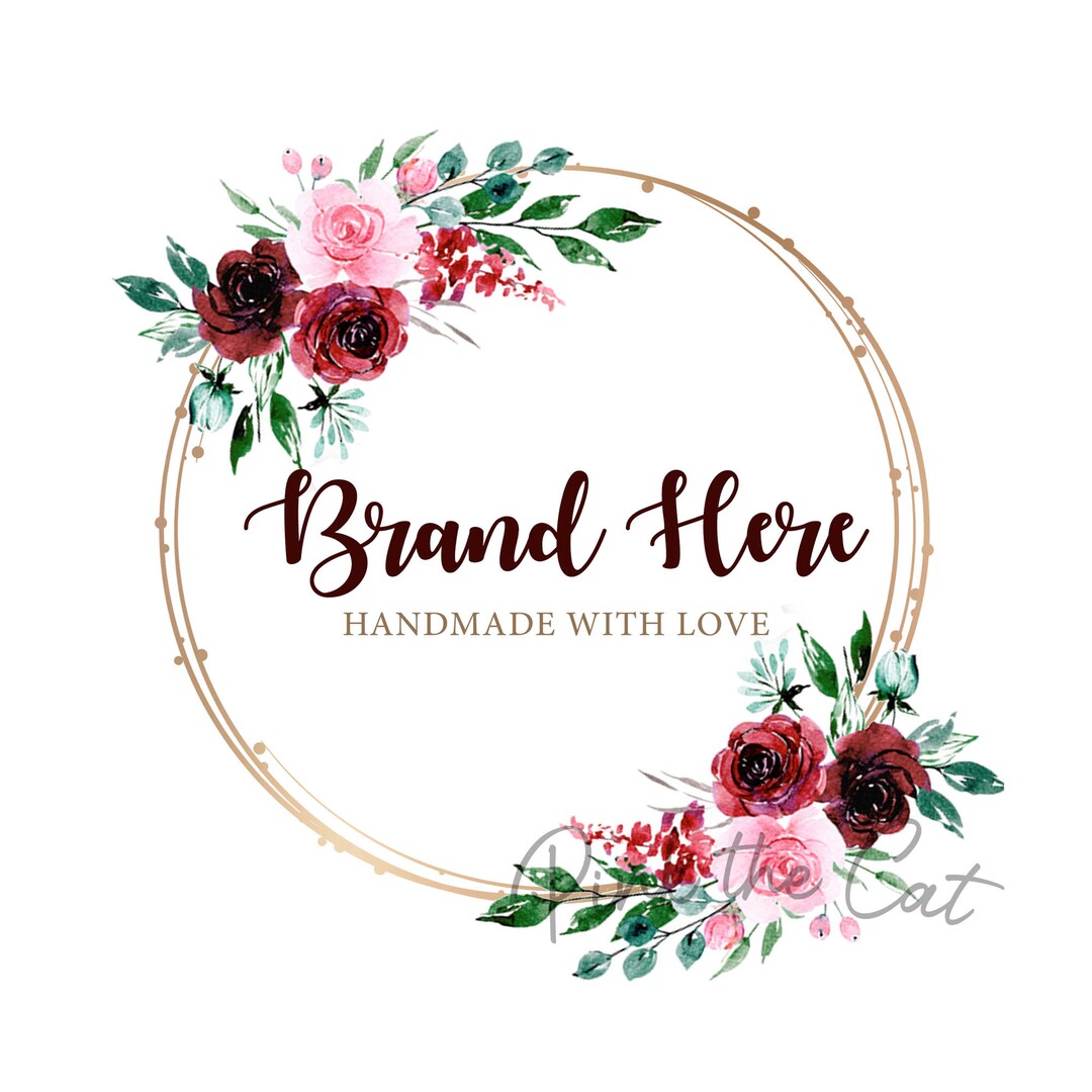 Roses Business Logo, Roses Logo, Floral Branding, Wedding Logo, Store ...