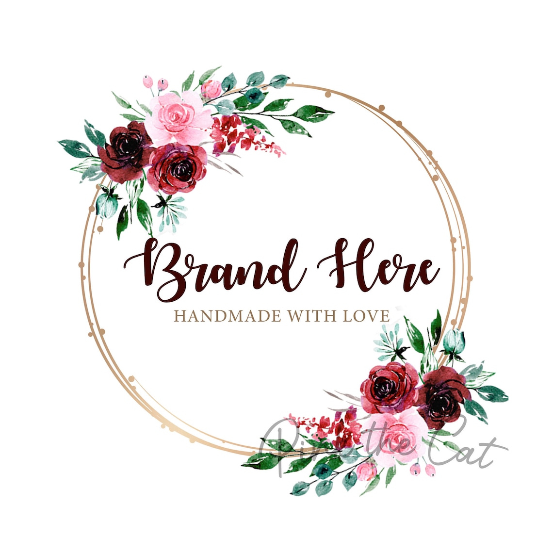Roses Business Logo Roses Logo Floral Branding Wedding - Etsy