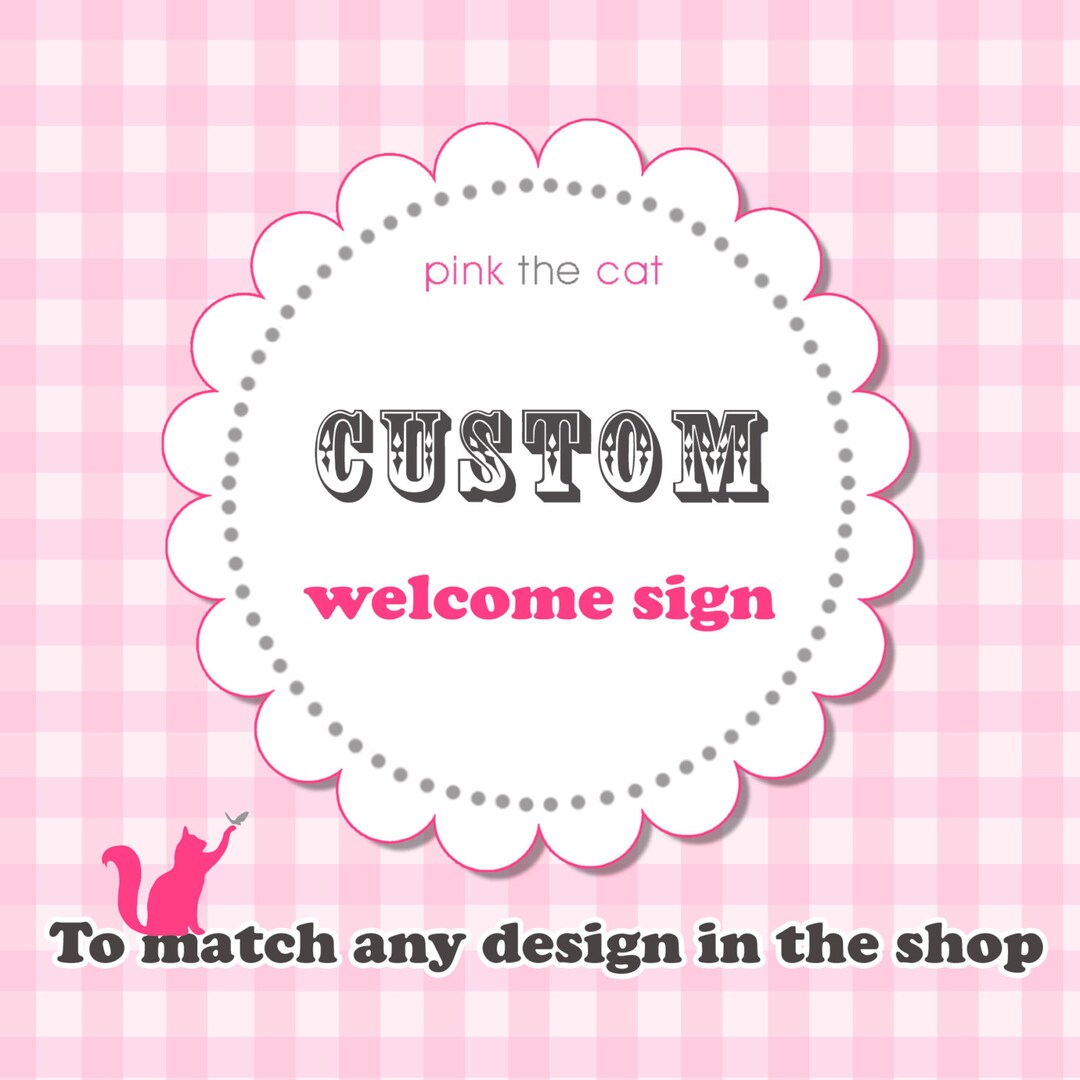 Printable Welcome Party Sign DIY Digital File - Matching Any Design in ...