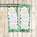 Jungle Bookmark, Jungle Baby Shower Favors, Printable Jungle Favors ...