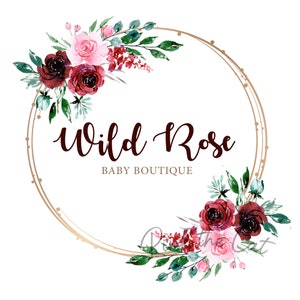 Roses Business Logo, Roses Logo, Floral Branding, Wedding Logo, Store ...