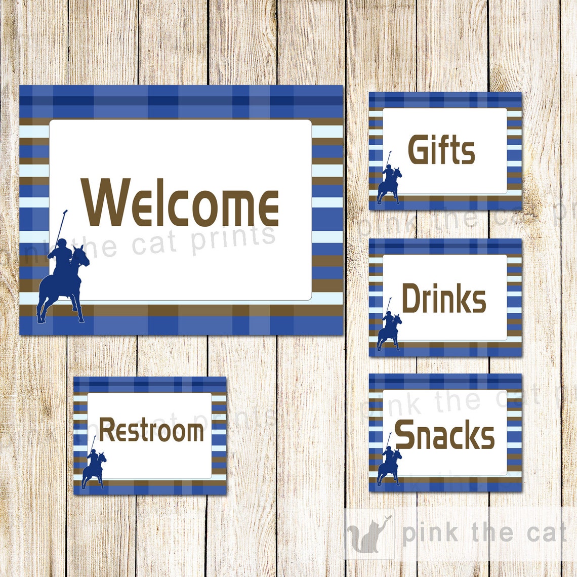 Polo Party Signs Printable Party Decoration Kids Birthday Baby | Etsy