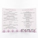Purple Flowers Wedding Program Printable With Editable Text, Wedding ...
