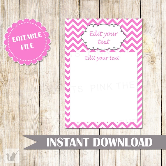 Chevron Birthday Party Invitations That Are Blank Girls First Birthday