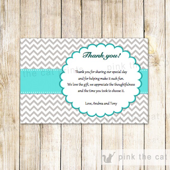 Printable Chevron Birthday Card