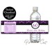 Purple and Black Water Bottle Labels for Birthday Party of Any Age ...