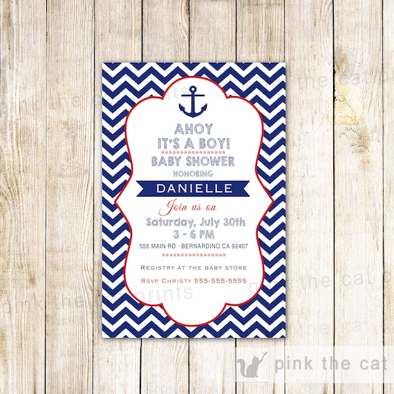 Printable Nautical Invitations