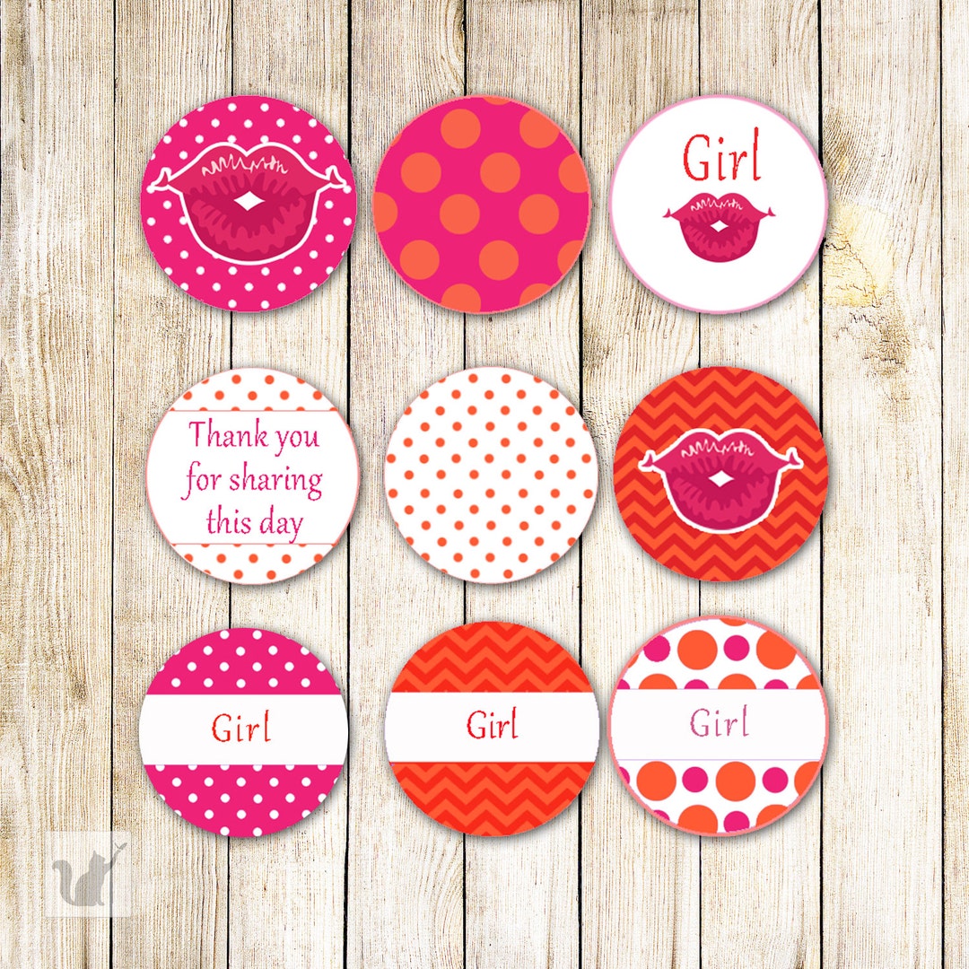 Printable Small Candy Labels 0.75 Inch Candy Stickers Baby Shower ...