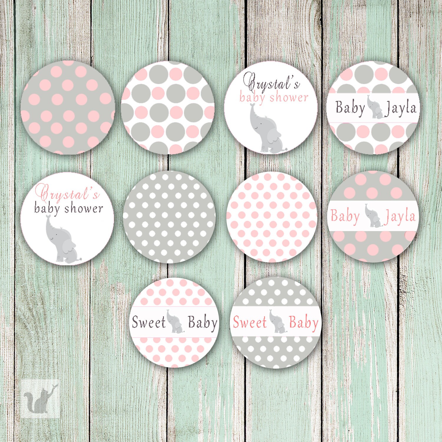 Printable Small Candy Labels - 0.75 Inch Candy Stickers - Birthday ...