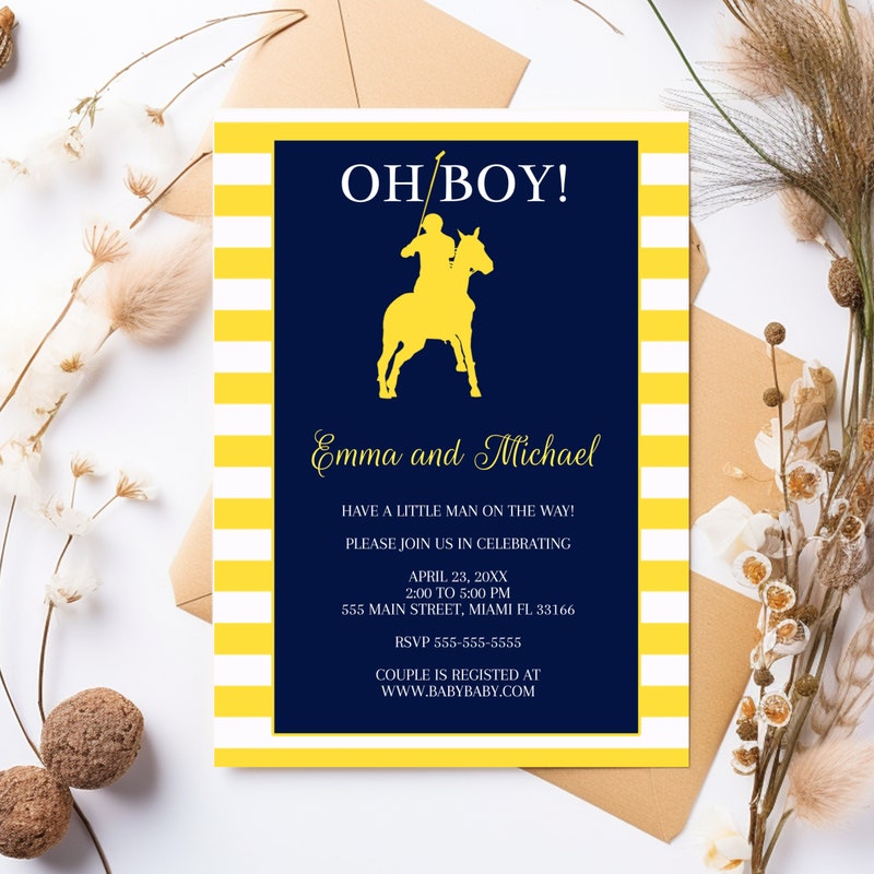 Polo Invitation - Etsy
