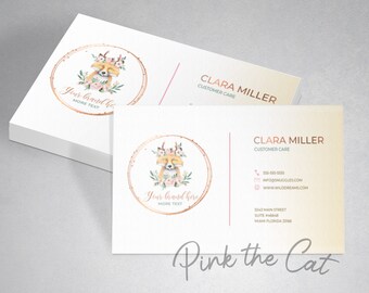 Fox Business Card - Etsy