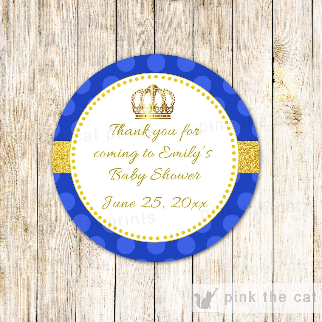 Prince Gift Favor Label or Prince Favor Tag Prince Birthday Label ...