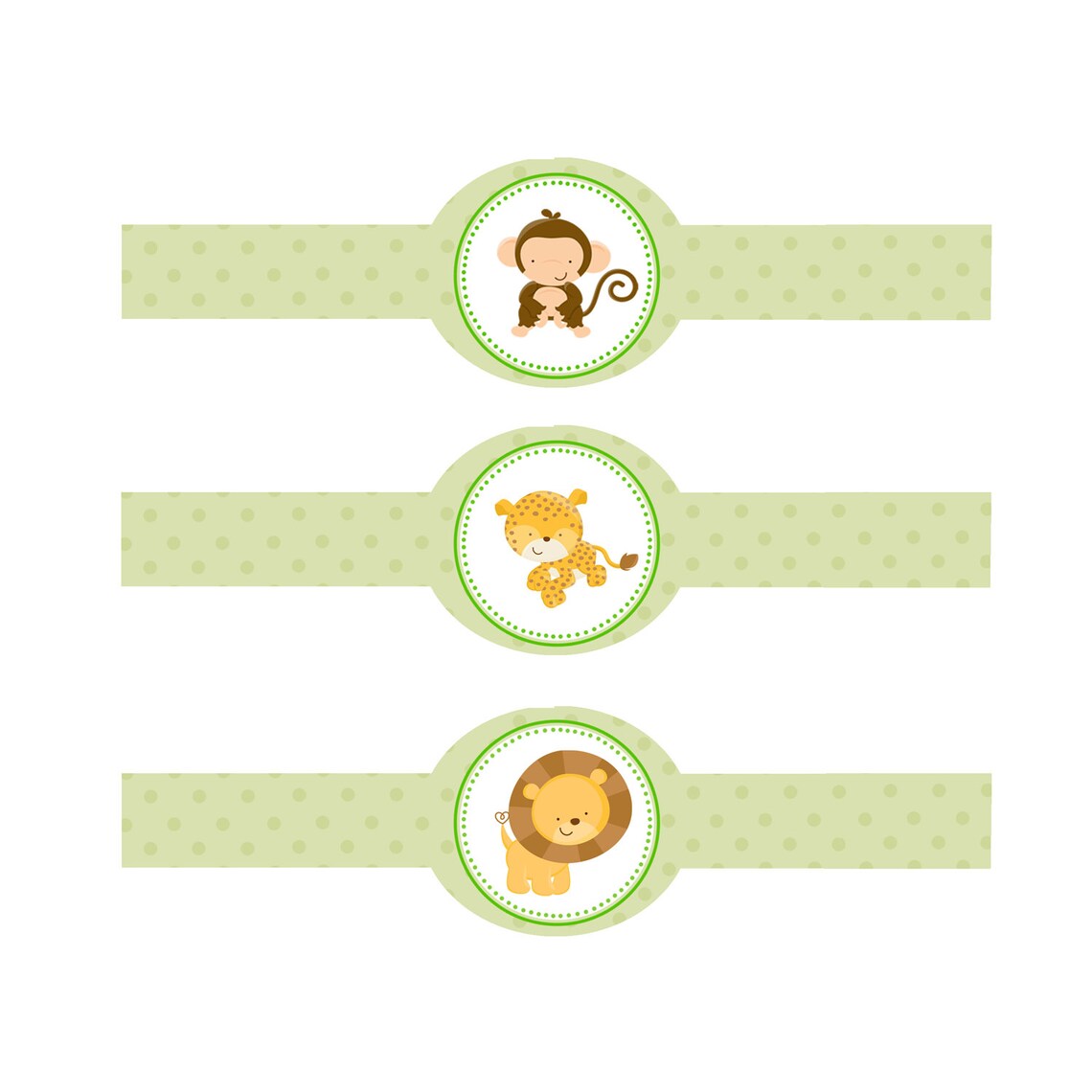 Printable Napkin Wrappers DIY Digital File Matching Any | Etsy