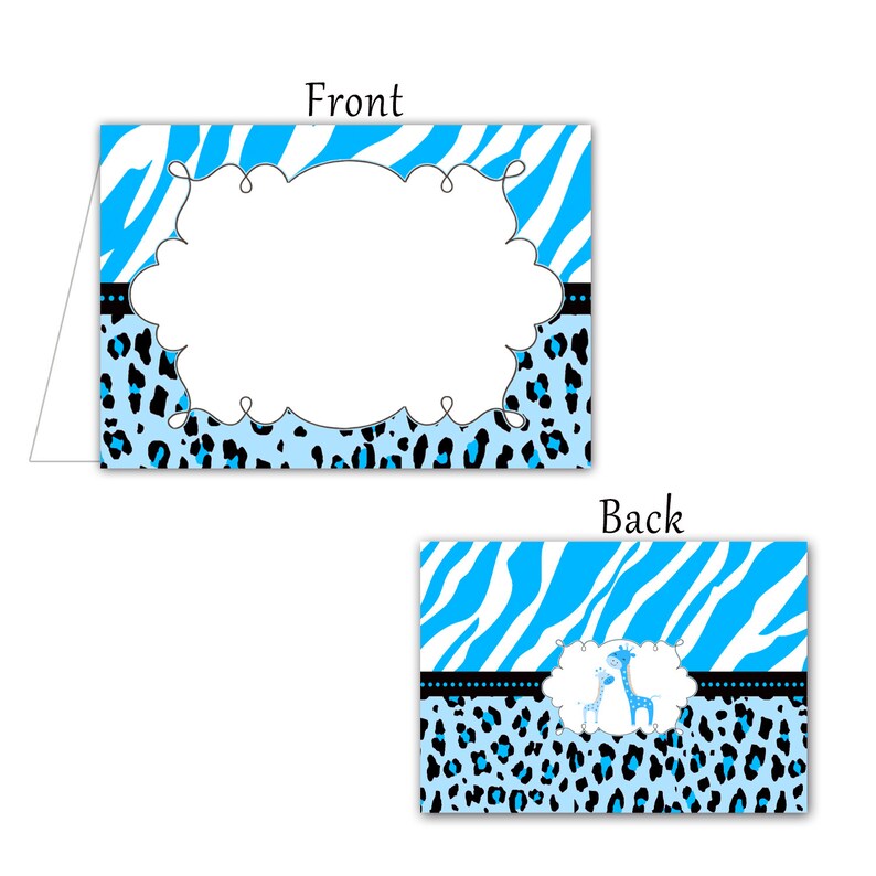 Giraffe Food Label or Thank You Card With Editable Text | Etsy