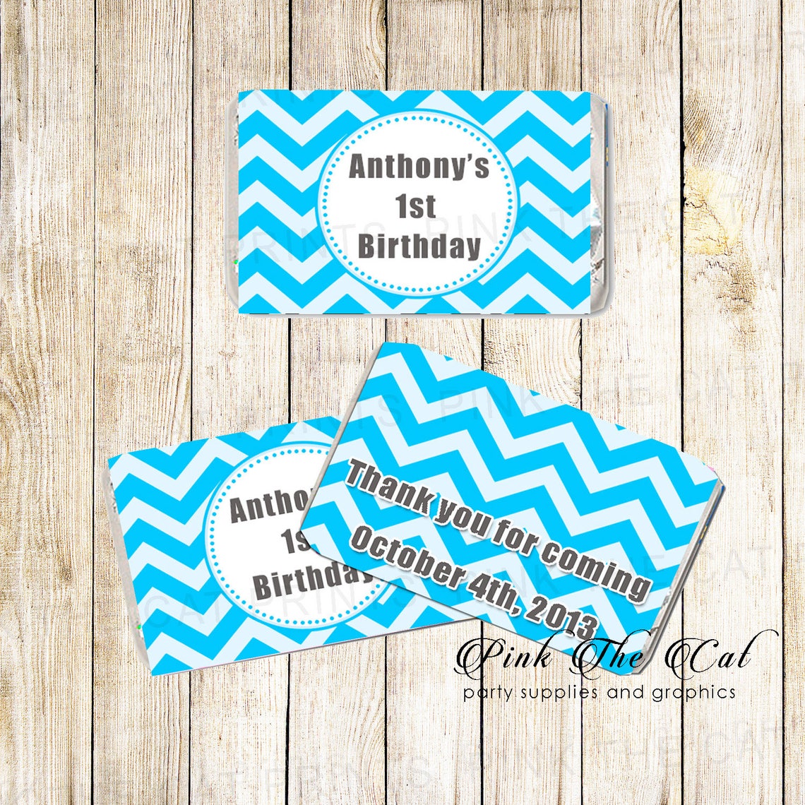 Boy Birthday Candy Bar Wrappers Boy 1st Birthday Chocolate - Etsy