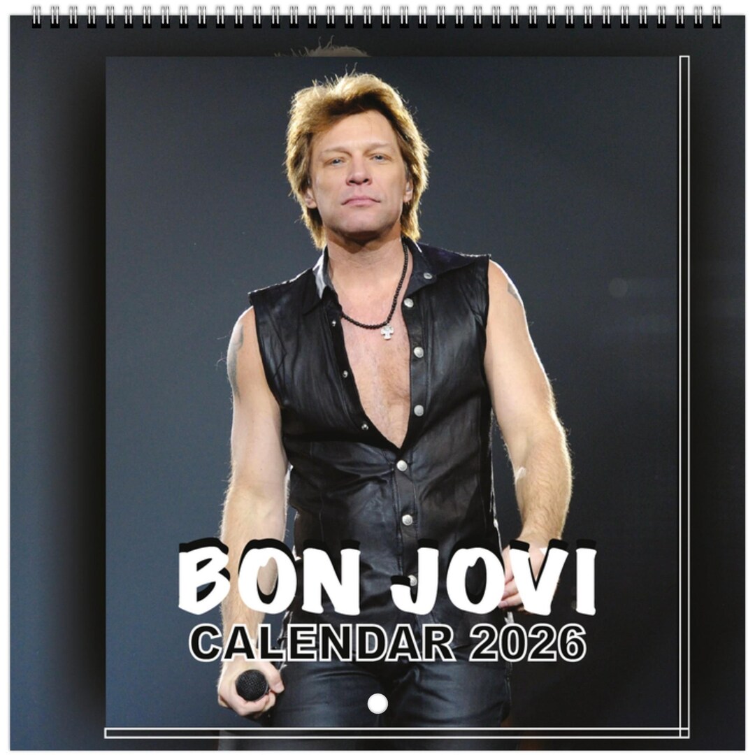 Bon Wall Calendar 2026: Iconic Rock Band Photography - Etsy UK