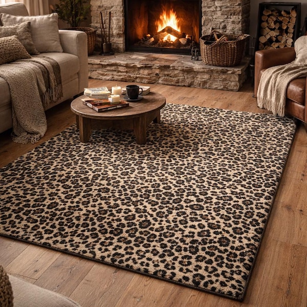 Leopard Carpet - Etsy UK