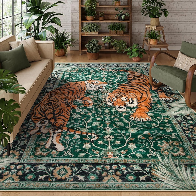 Tiger Pattern Area Rug - Etsy