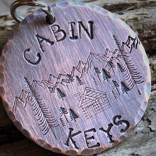 Cabin Keys Keychain for Cabin Cottage Keychain Gift for - Etsy