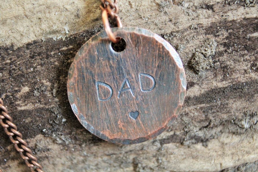 The Dad Necklace-mens Copper Chain-father's Day Gift-christmas Gift for ...