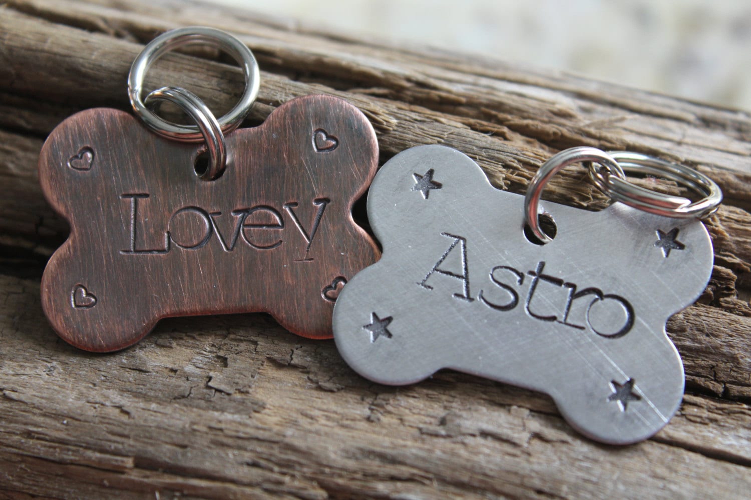 Custom Dog ID Tag Dog Bone Tag Hand Stamped Dog Tag Bone - Etsy
