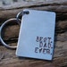 Best.dad.ever. Keychain fathers Day Keychain-gift for - Etsy